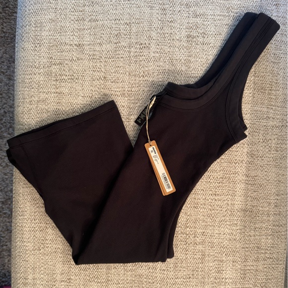 SKIMS | Tops | Skims Cotton Ribbed Onesie Romper | Poshmark